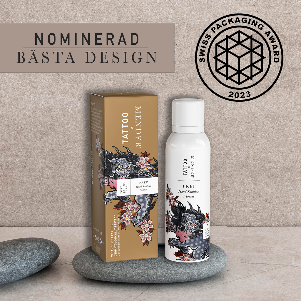 Nominering Swiss Packaging Award 2023 – Tattoo Mender